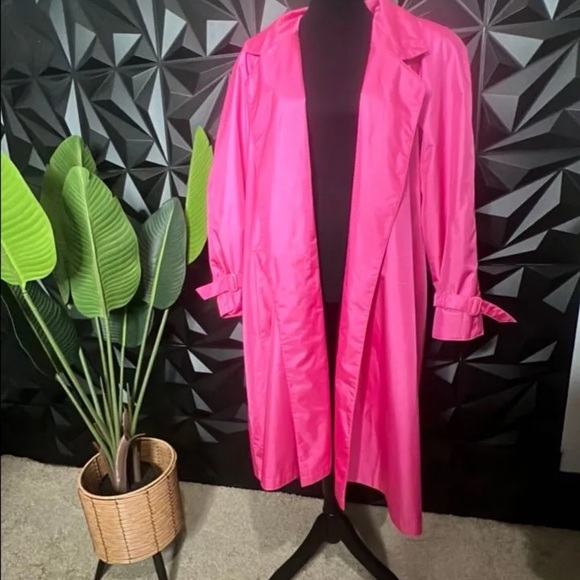 laura winston | Jackets & Coats | Laura Winston Pink Vintage Trench ...